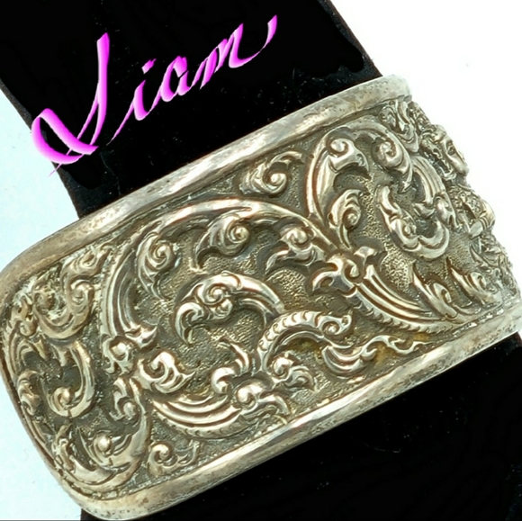 Siam Sterling | Jewelry | Siam Wide Cuff Bracelet | Poshmark